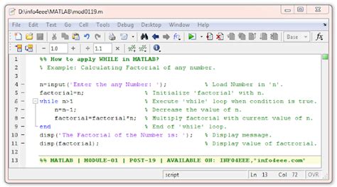 How To Apply While Loop In Matlab Info4eee