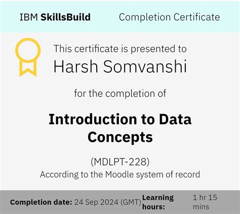 Harsh Kumar Singh On Linkedin Learned A Few Concepts Of Data Science Through Ibm Skills Build 🏻