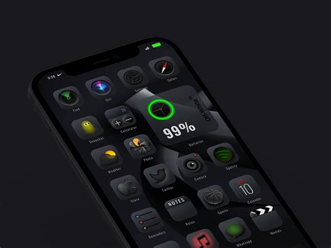 Ios Dark Mode Icons Pack Etsy