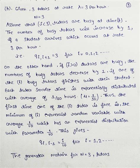 Solved Please Can You Solve This Stochastic Processes Question For Me Course Hero