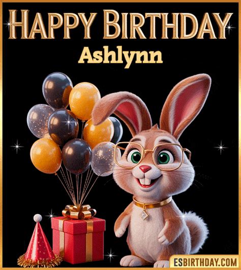 Happy Birthday Ashlynn  🎂 Animated Images Wishes And Music 【27 S】