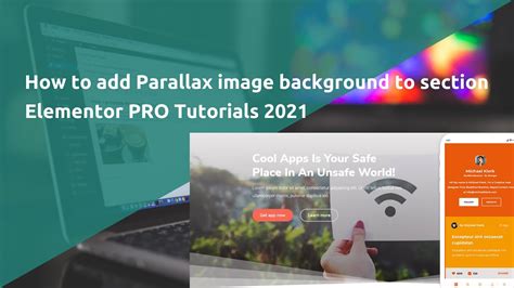How To Add Parallax Image Background To Section Elementor Pro
