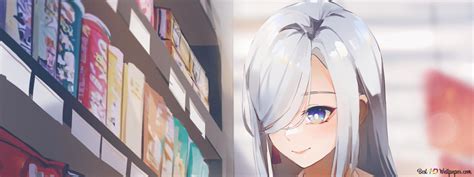 Lumine Is Shopping For Food With Shenhe On The Trolley Genshin Impact K Wallpaper Download