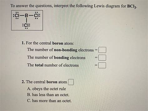 Lewis Structure For Bcl3