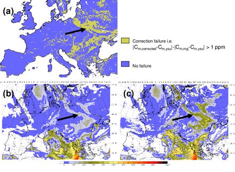 Grid Cells For Which The Reshuffling Method Failed Calculated For 10 Download Scientific