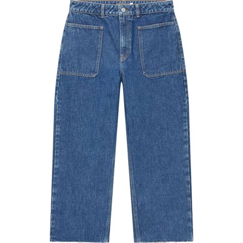 Mint Velvet Mid Indigo Crop Wide Jeans Jarrolds Norwich