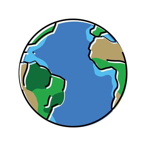 Planet Earth Drawing Vector Art Icons And Graphics For Free Download