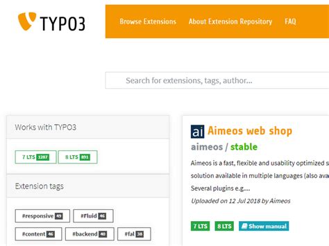 Typo3 Extensions