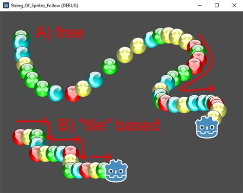 Godot 4 Best Way To Move A String Of Sprites That Follows The Positions Of The Player Movements