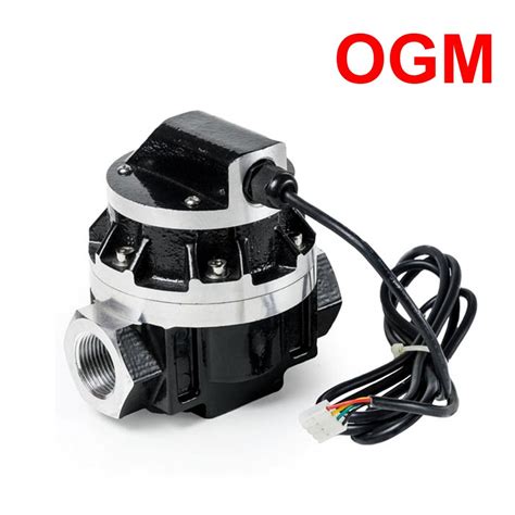 Oval Gear Flow Meter Ogm 50p ขนาดท่อ 2 นิ้ว Output Pulse Npn 3 สาย มิเตอร์วัดปริมาณการไหล