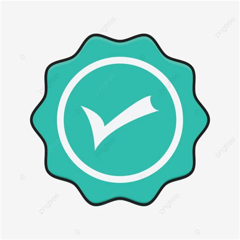 Sticker Illustration Approved Checkbox Vector Illustration Approved