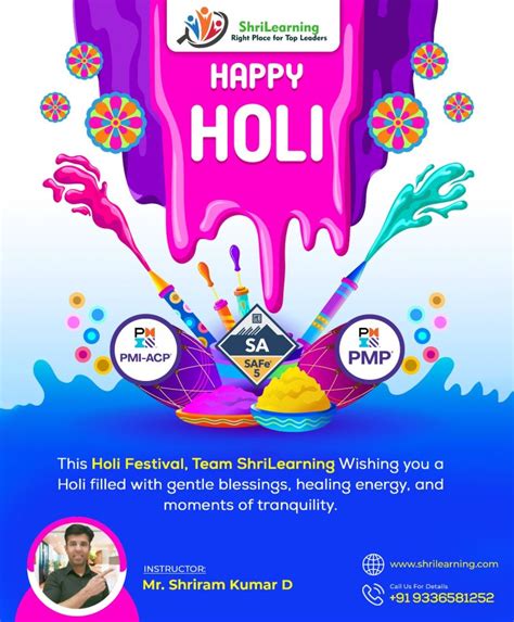 Shrilearning On Linkedin Holi Festival Holi2024 Shrilearning Pmp