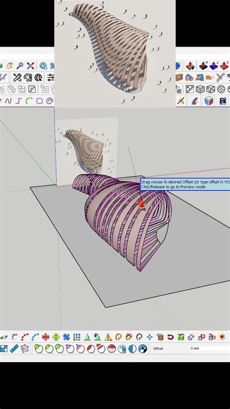 Suraj Kumar Sketchup Quick Tips Making Complex Model Plugin Used Fredo6 Curviloft Plugin 3d
