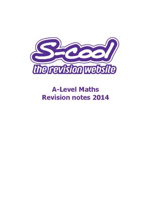 Pearson Edexcel A Level GCE In Mathematics Formulae Book Pearson Edexcel Level Advanced