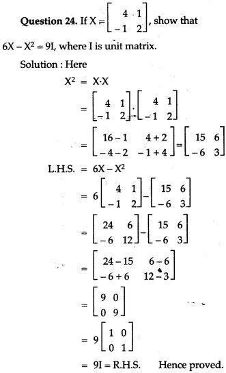 Icse Solutions For Class 10 Mathematics Matrices