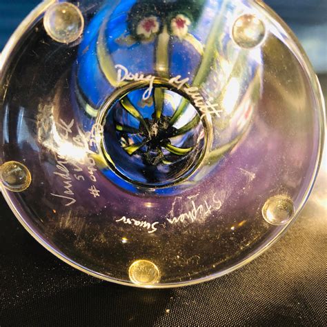 Vandermark Art Glass Vase Signed By Vandermark Doug Merritt And Stephen Smarr At 1stdibs