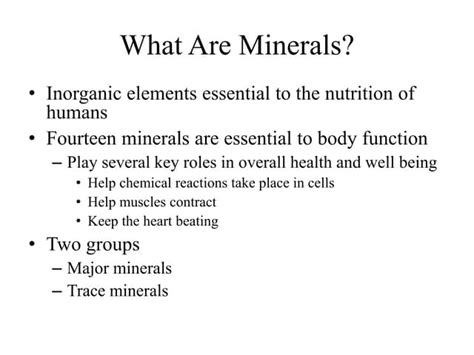 Minerals Ppt