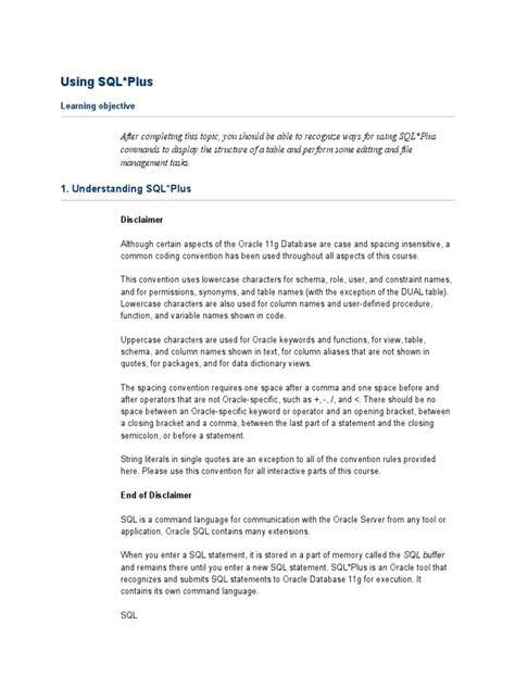 Oracle Database 11g Sql And Plsql New Features Pdf Plsql Sql