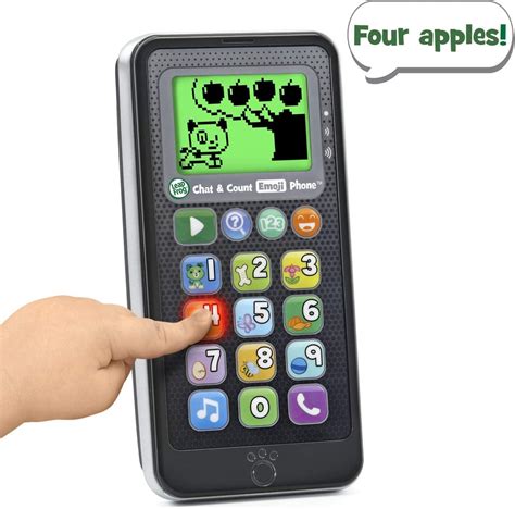 Leapfrog Chat And Count Emoji Phone Black Black Leapfrog