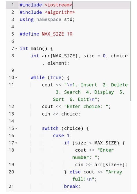 Oodp Week 2 Tutorial 1 2 3 Using Namespace 4 5 Maxsize 10 6 7 Int
