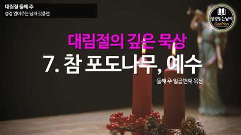 대림절의 깊은 묵상 둘째주 일곱번째 묵상 대림절 대강절 묵상 성경읽기 자막 Youtube