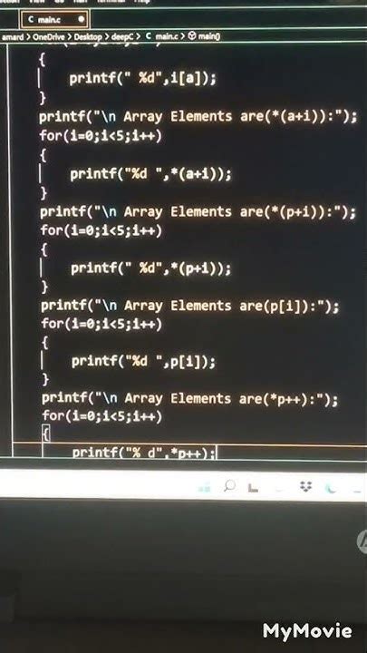 Explain Array And Pointers In 🧲 Programming 🧑‍🚀🌲🧑‍🚀 Youtube