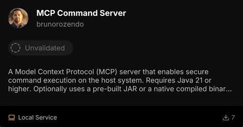 Mcp Command Server Mcp Servers · Lobehub