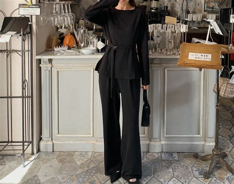 리리앤코 르헤트넌 겉기모 골지 스판 밴딩 벨트 투피스 세트빅사이즈 120사이즈 리리앤코 골지투피스 니트투피스 블라우스세트 팬츠세트 빅사이즈하객룩 하객룩 기모투피스 기모세트