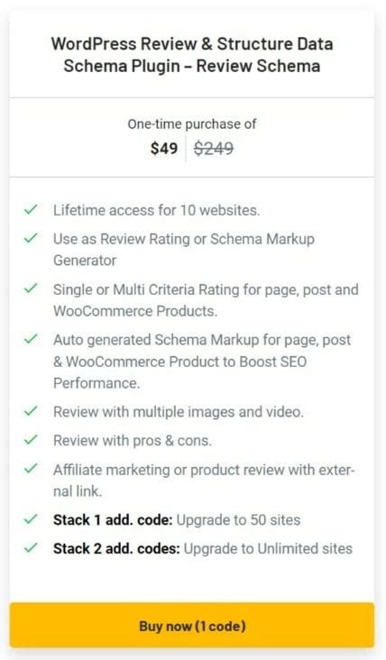 Wordpress Review And Structure Data Schema Plugin Review Schema Lifetime Deal