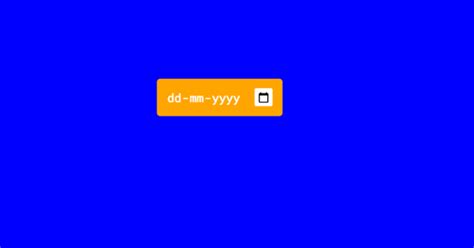 How To Customize A Date Field Using HTML CSS