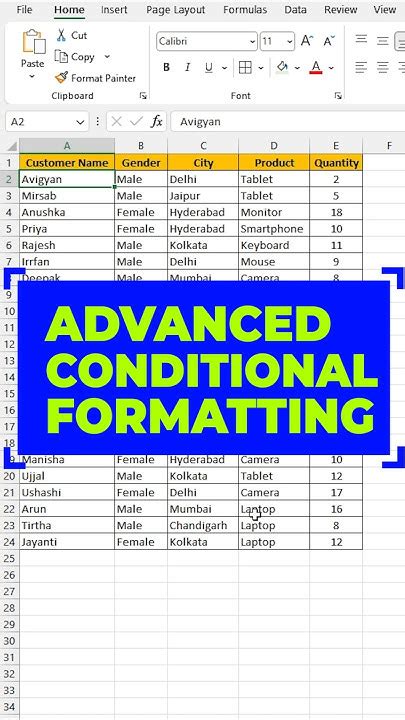 Advanced Conditional Formatting In Excel💯highlight Rows In Excel Excelshorts Exceltricks