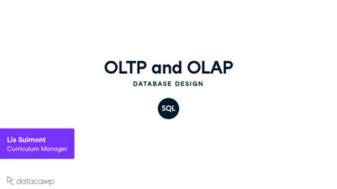 Oltp And Olap Database Design