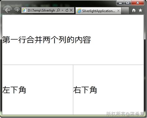 Wpf之路——grid网格wpf Grid合并单元格 Csdn博客
