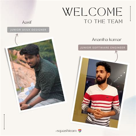 Squash Apps On Linkedin Welcometotheteam Business Newteam Team Work Companyculture