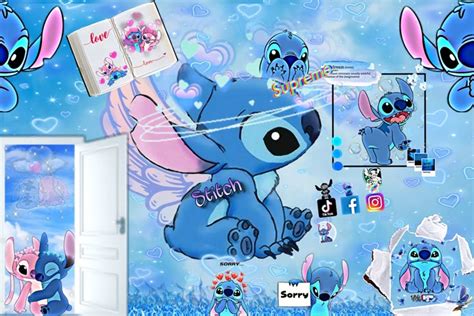 Pin On Stitch Lilo And Stitch Drawings Cute Stitch Laptop Wallpaper