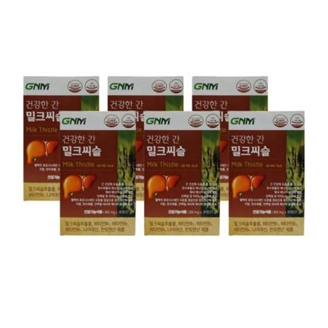 Gnm자연의품격 건강한 간 밀크씨슬 900mg X 30정 X 6박스 6개월분 티몬