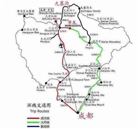 四川自驾游最佳路线图 旅游资讯 旅游攻略