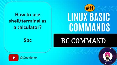 Bc Command In Linux How To Use Terminal As Calculator Hindi Youtube