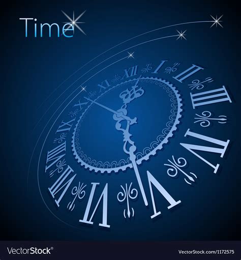 Abstract Clock Background Conceptual Royalty Free Vector