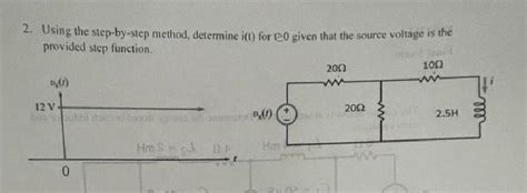 Solved Using The Step By Step Method Determine I T For Chegg Com
