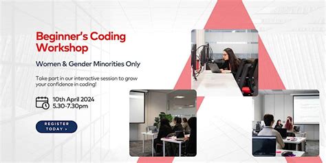 Beginners Coding Workshop Women And Gender Minorities Only Steven Oakes