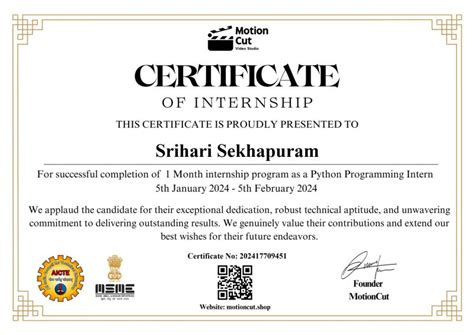 srihari sekhapuram on linkedin pythonprogramming motioncut