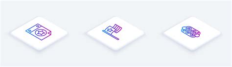 7월 4일 미국 국기 와 핫도그 샌드위치와 함께 Isometric 라인 캘린더를 설정합니다 흰색 정사각형 버튼 벡터 0명에 대한