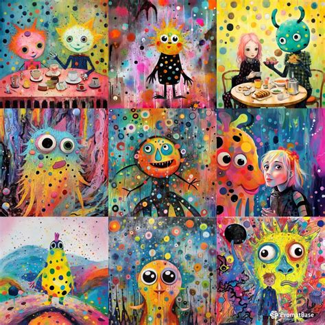 Whimsical Imaginary Friends Art Midjourney Prompt Promptbase