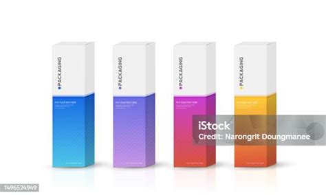 제품의 포장 디자인 템플릿을 설정합니다 빈 배경에 상자 포장 템플릿입니다 벡터 디자인 3차원 형태에 대한 스톡 벡터 아트 및 기타 이미지 3차원 형태 개념 개체 그룹