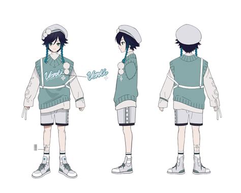 Safebooru 1boy Absurdres Alternate Costume Aqua Hair Aqua Sweater