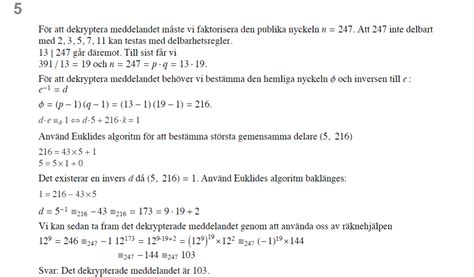 Förståelsefråga Gällande Rsa Kryptering Och Euklides Algoritm