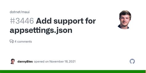 Add Support For Appsettingsjson · Issue 3446 · Dotnetmaui · Github