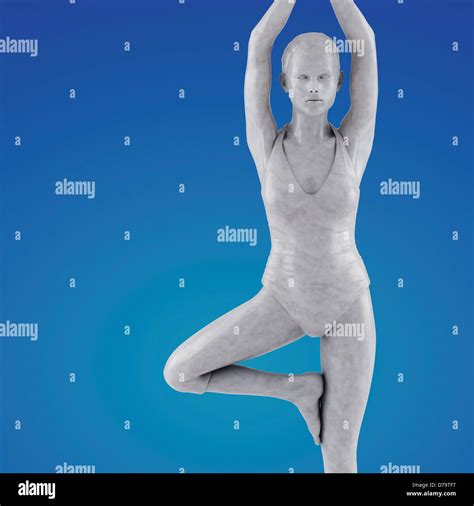 Yoga Tree Pose Stock Photo Alamy