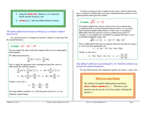 Implicit Differentiation Formula